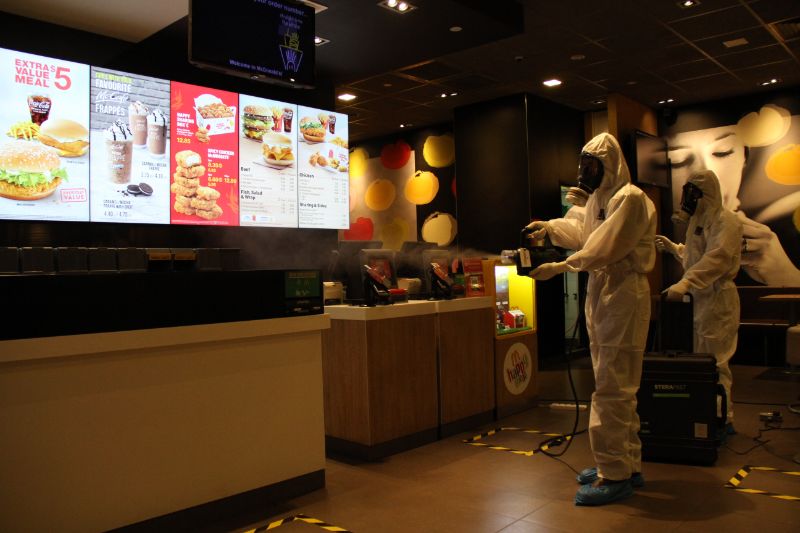 Disinfection of a Global Fast Food Chain - Big Red Singapore