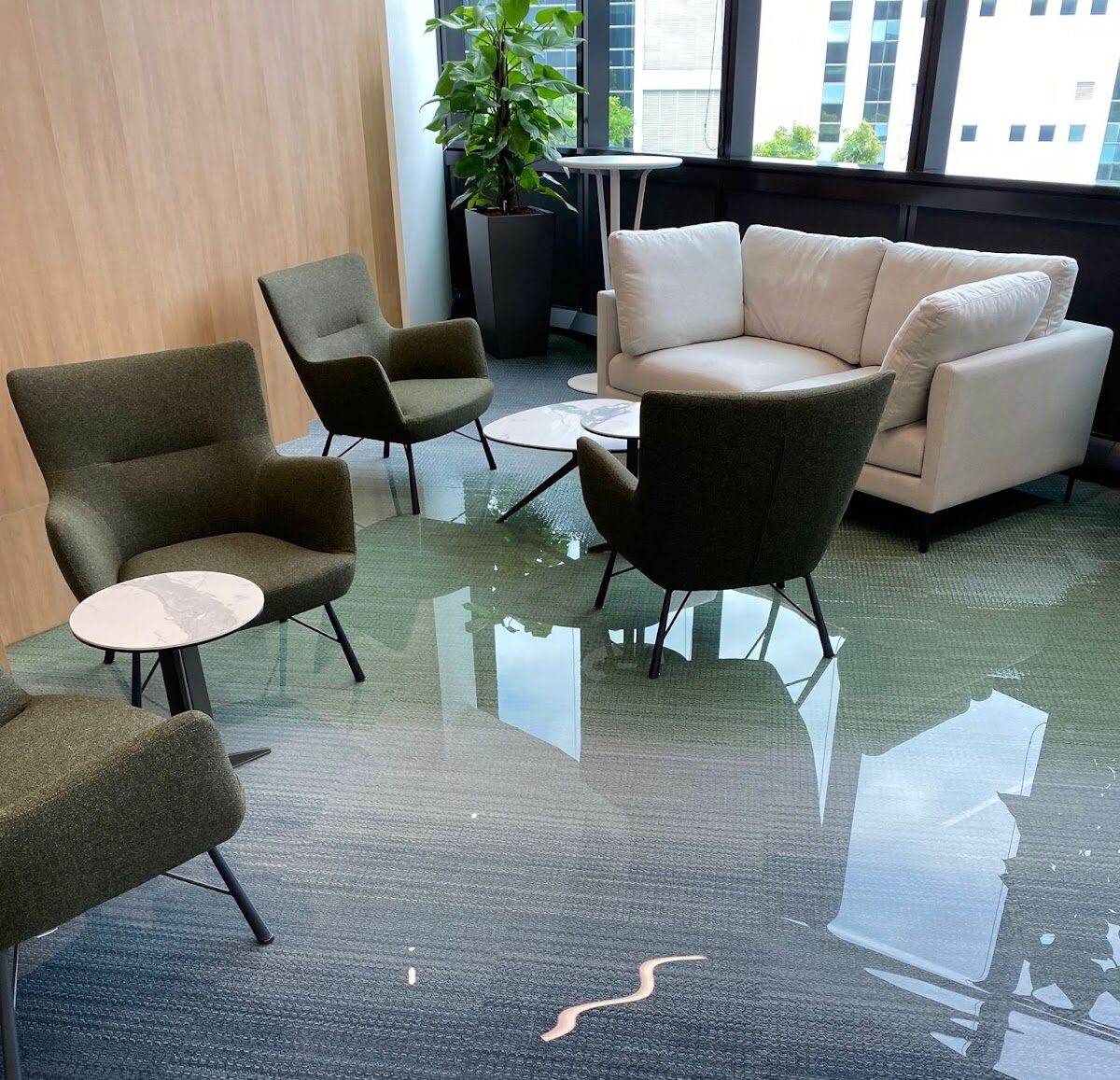 Flooding in a Commercial Office | Big Red Singapore